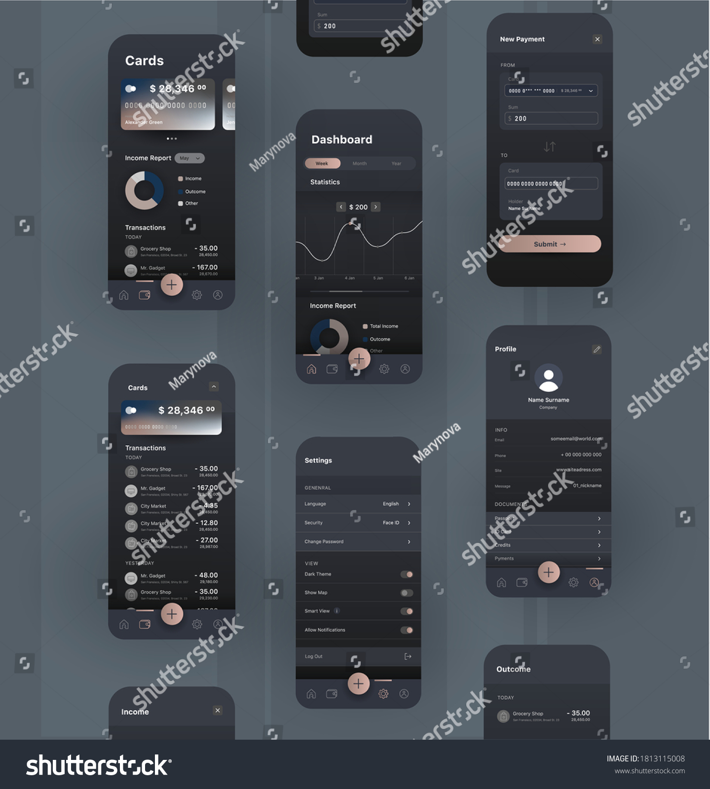 User interface design for online financial banking application modern ...