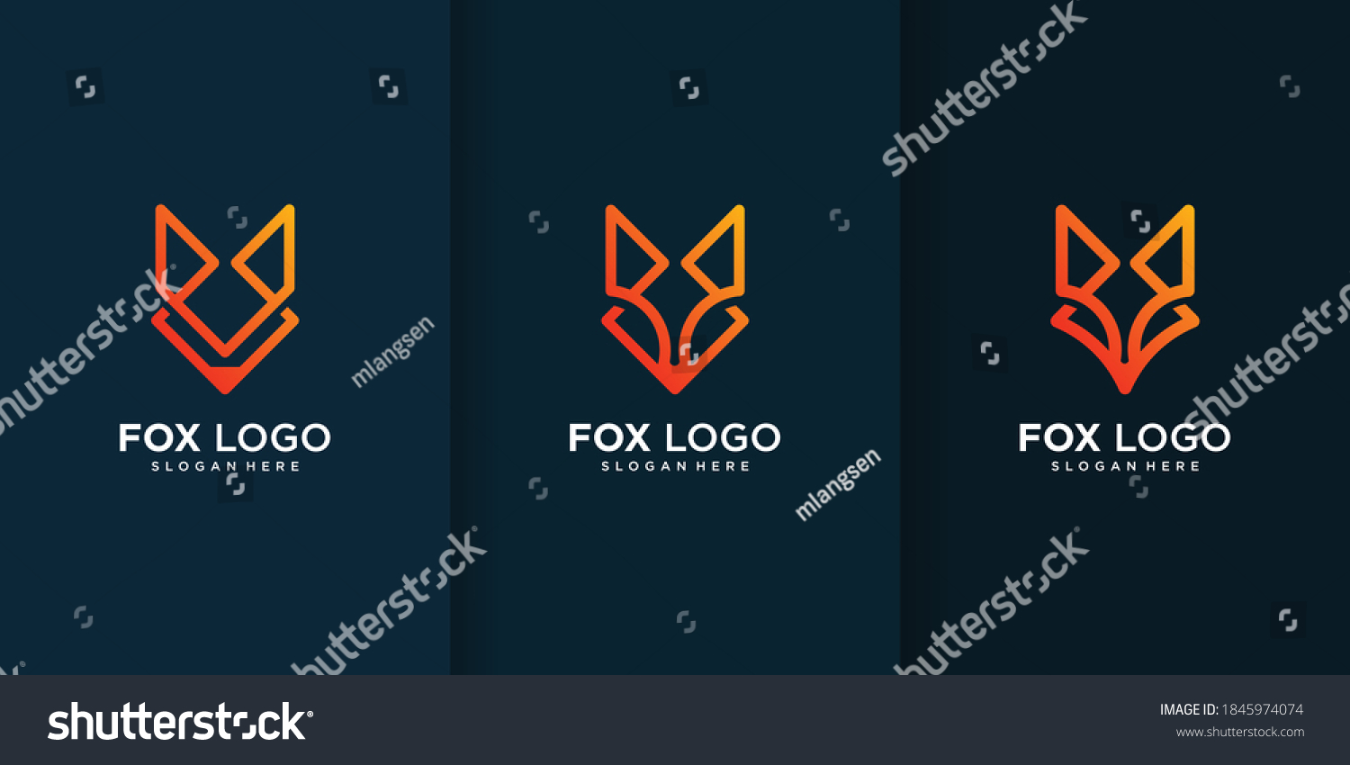 Fox logo collection with different and unique elements Premium Vector_站 ...