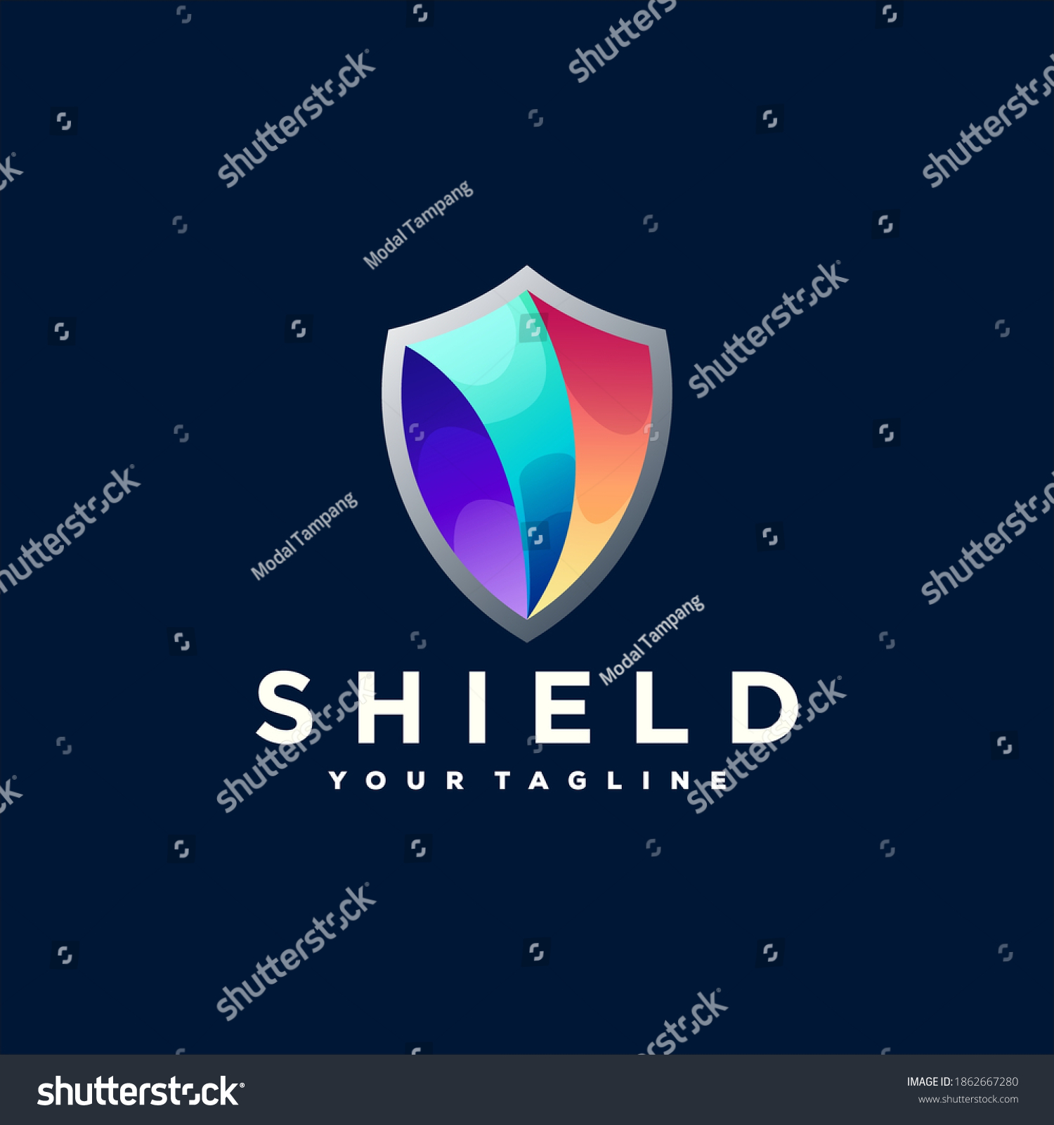 shield color gradient logo design_站酷海洛_正版图片_视频_字体_音乐素材交易平台_站酷旗下品牌