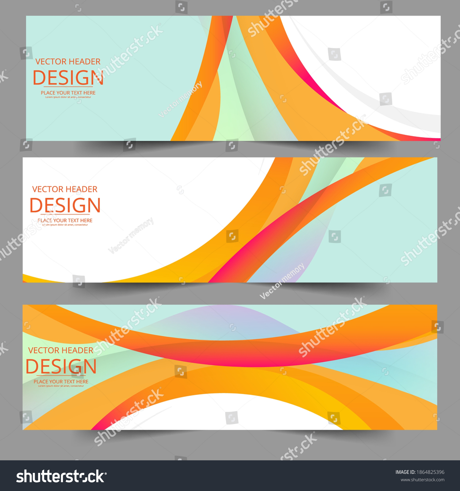 Abstract header colors shape vector design. Abstract corporate business ...