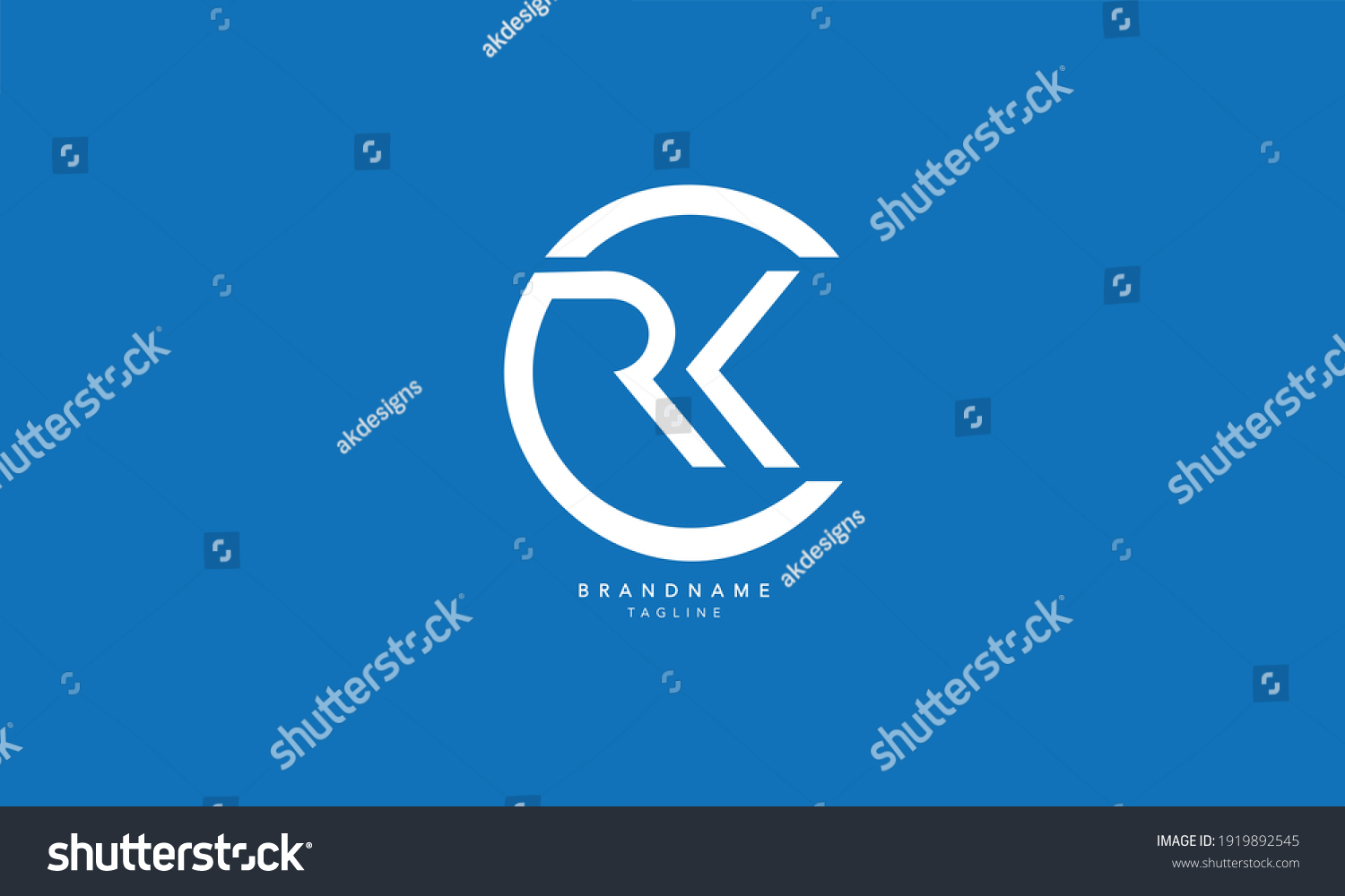 Alphabet letters Initials Monogram logo RKC RK KC_站酷海洛_正版图片_视频_字体_音乐素材 ...