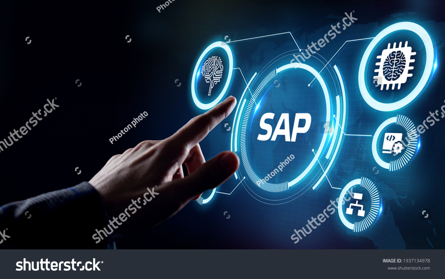 SAP System Software Automation concept on virtual screen data center ...