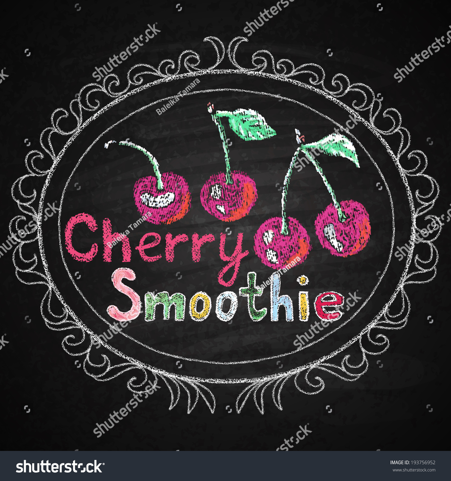 Chalk on board. Smoothie bar. Lettering._站酷海洛_正版图片_视频_字体_音乐素材交易平台_站酷旗下品牌