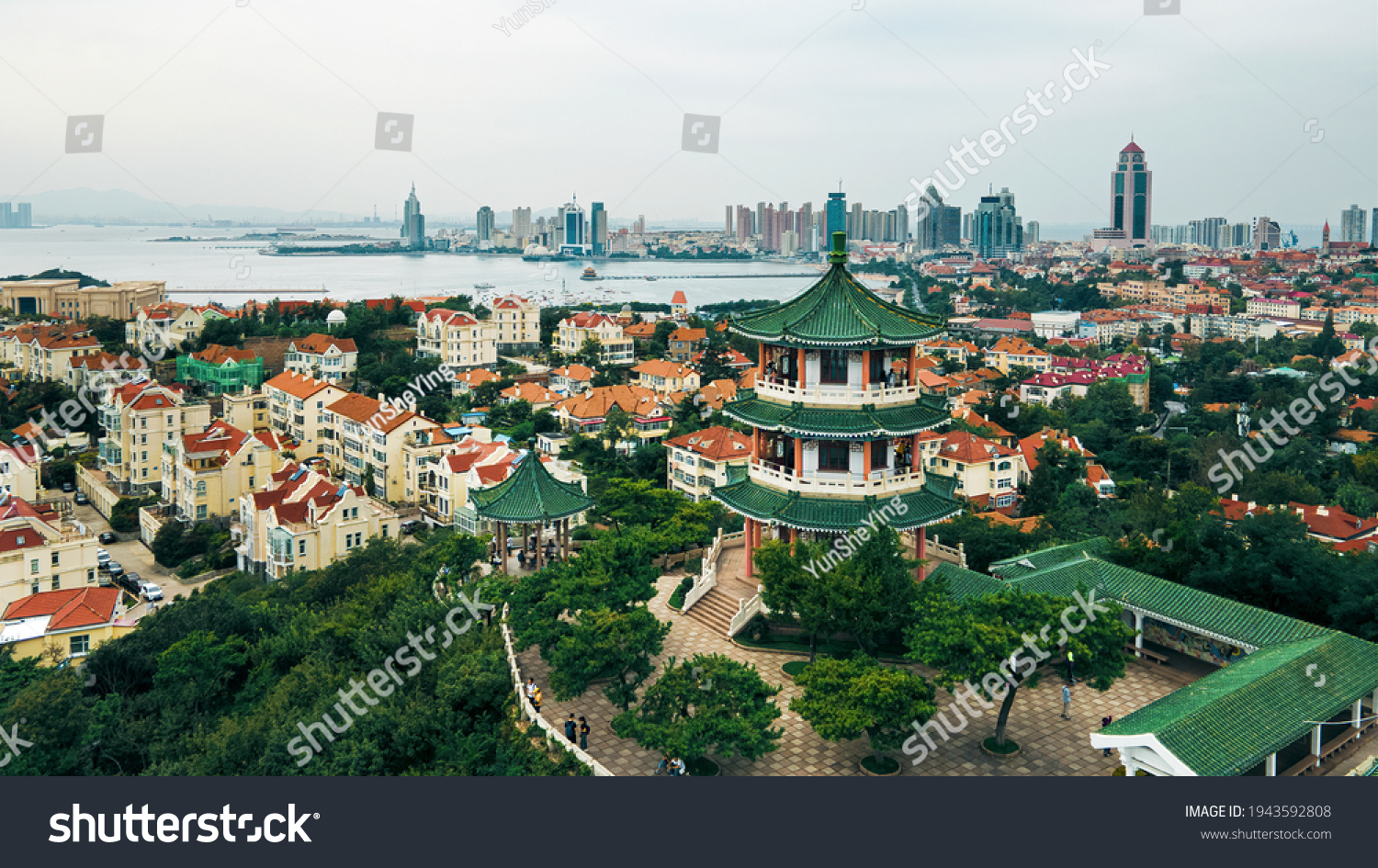 Xiao yu shan Park overlooks the whole of Qingdao. _站酷海洛_正版图片_视频_字体_音乐素材 ...