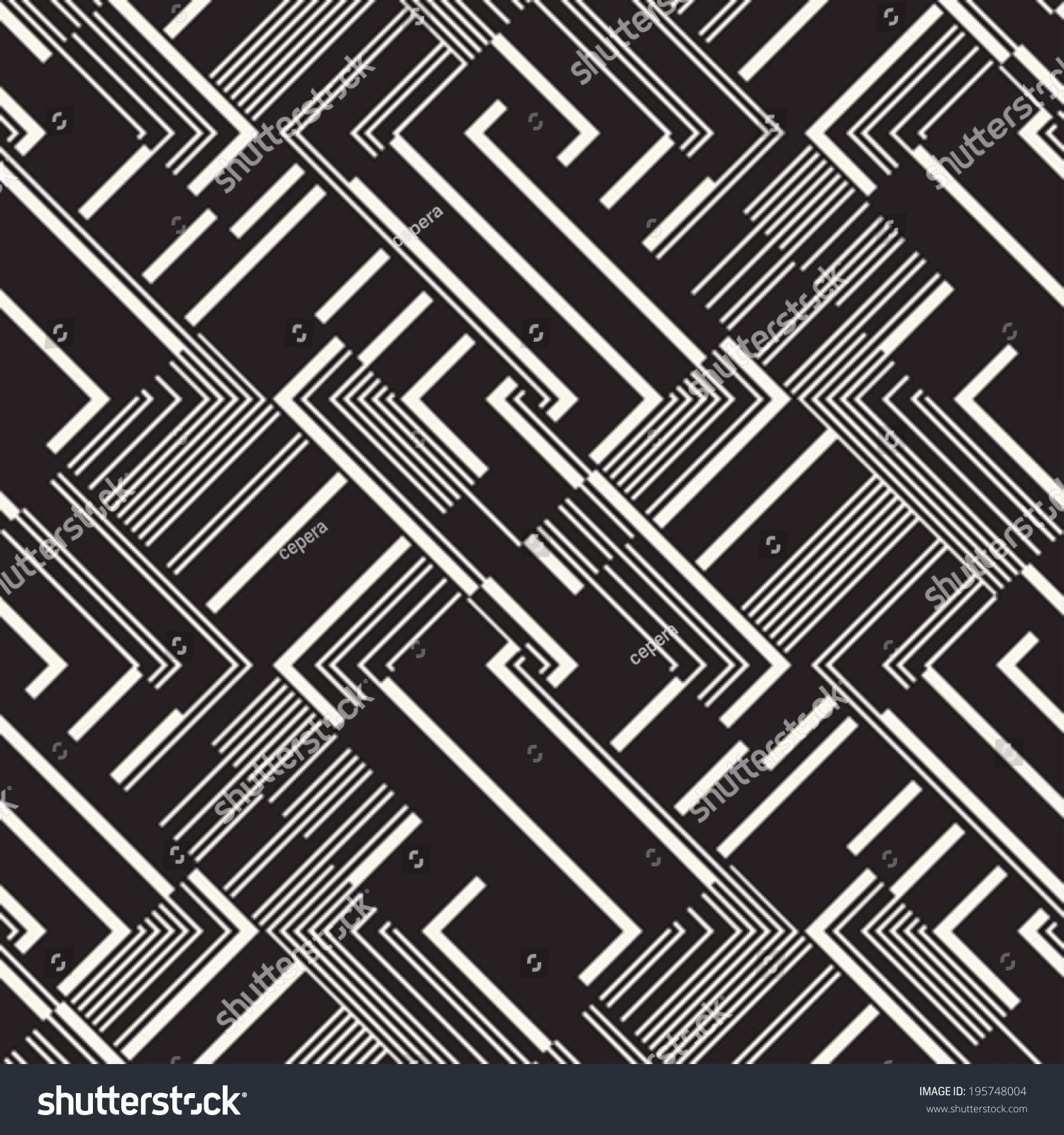Abstract striped textured geometric seamless pattern. Vector._站酷海洛_正版图片 ...