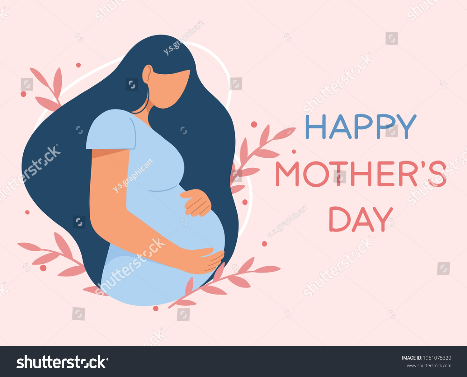 Pregnant woman. Mother and child. Concept of pregnancy and motherhood ...