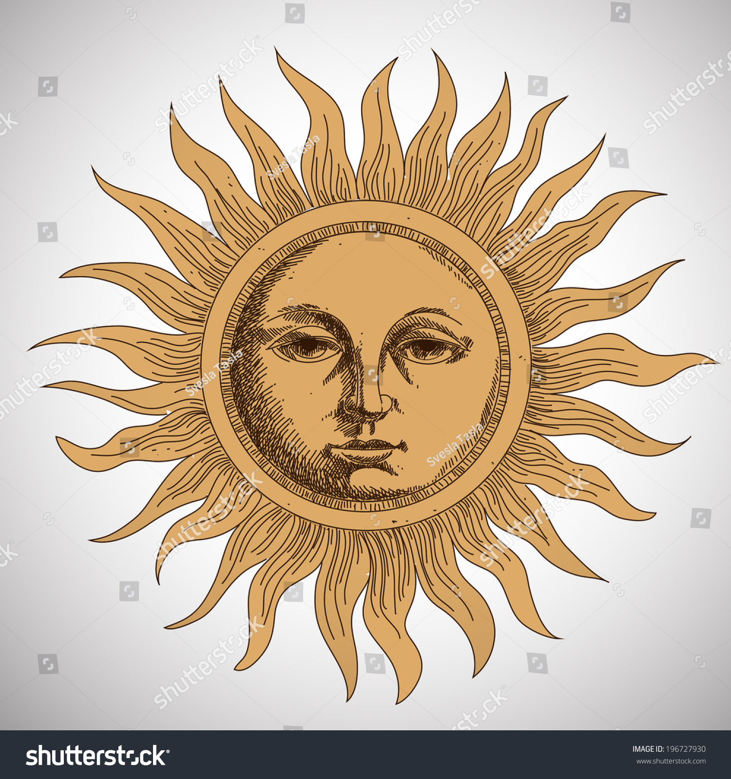drawing the sun stylized engraving_站酷海洛_正版图片_视频_字体_音乐素材交易平台_站酷旗下品牌