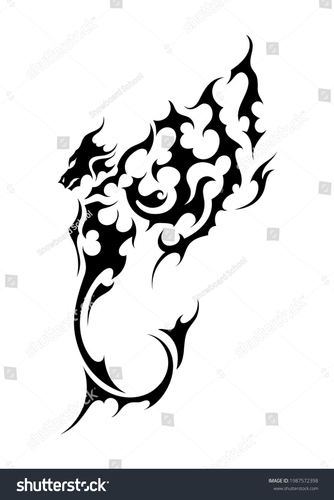 dragon sticker east theme tattoo symbol_站酷海洛_正版图片_视频_字体_音乐素材交易平台_站酷旗下品牌