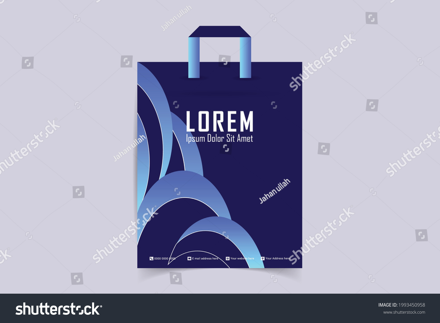 shopping bag design. Paper Shopping Bag template. Company shopping bags ...