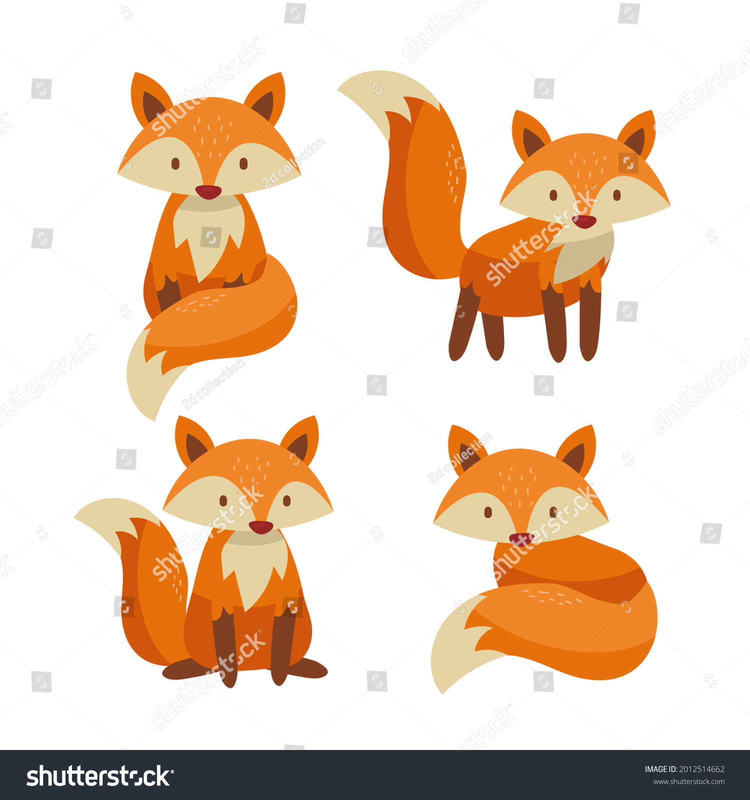 Autumn animals. Fall october season. Wild forest animals wildlife ...