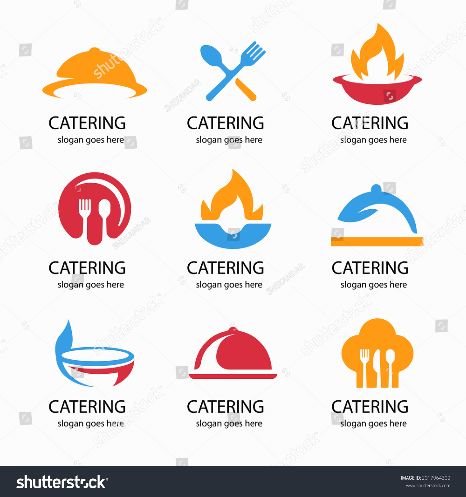Catering logo. Restaurant bistro cafe bakery food logo. Food meal ...