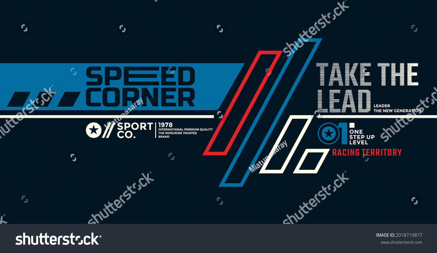 Speed corner modern and stylish typography slogan. Colorful abstract ...