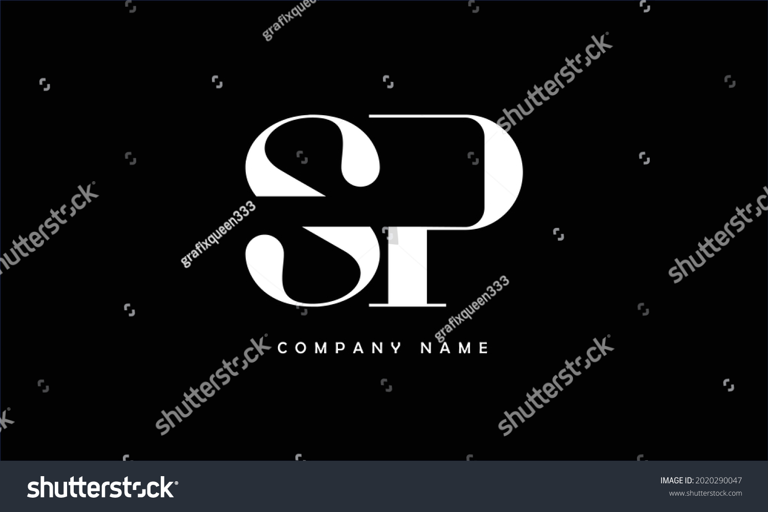 SP PS Alphabets Letters Logo Monogram_站酷海洛_正版图片_视频_字体_音乐素材交易平台_站酷旗下品牌