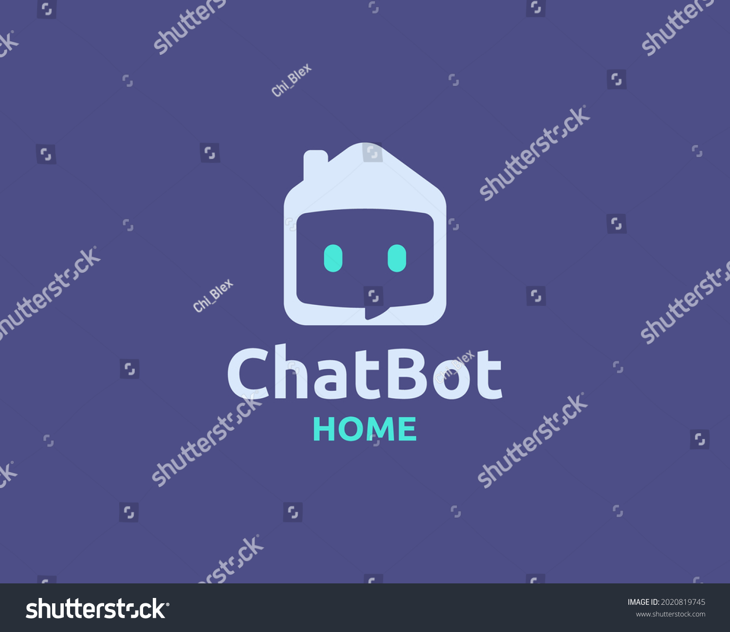 modern minimal chat bot with home icon_站酷海洛_正版图片_视频_字体_音乐素材交易平台_站酷旗下品牌