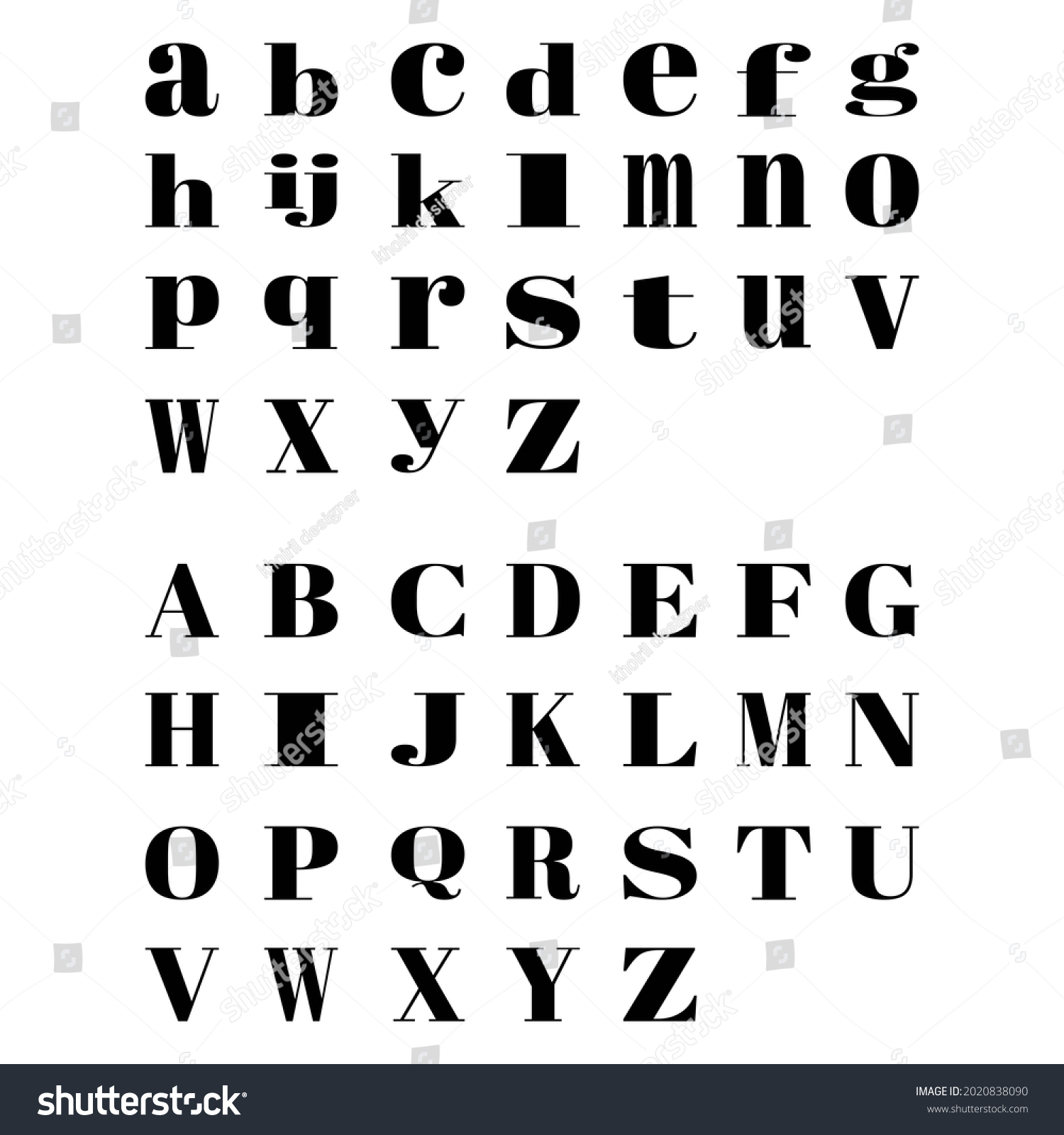 Monochrome alphabet is suitable as a medium for early childhood ...