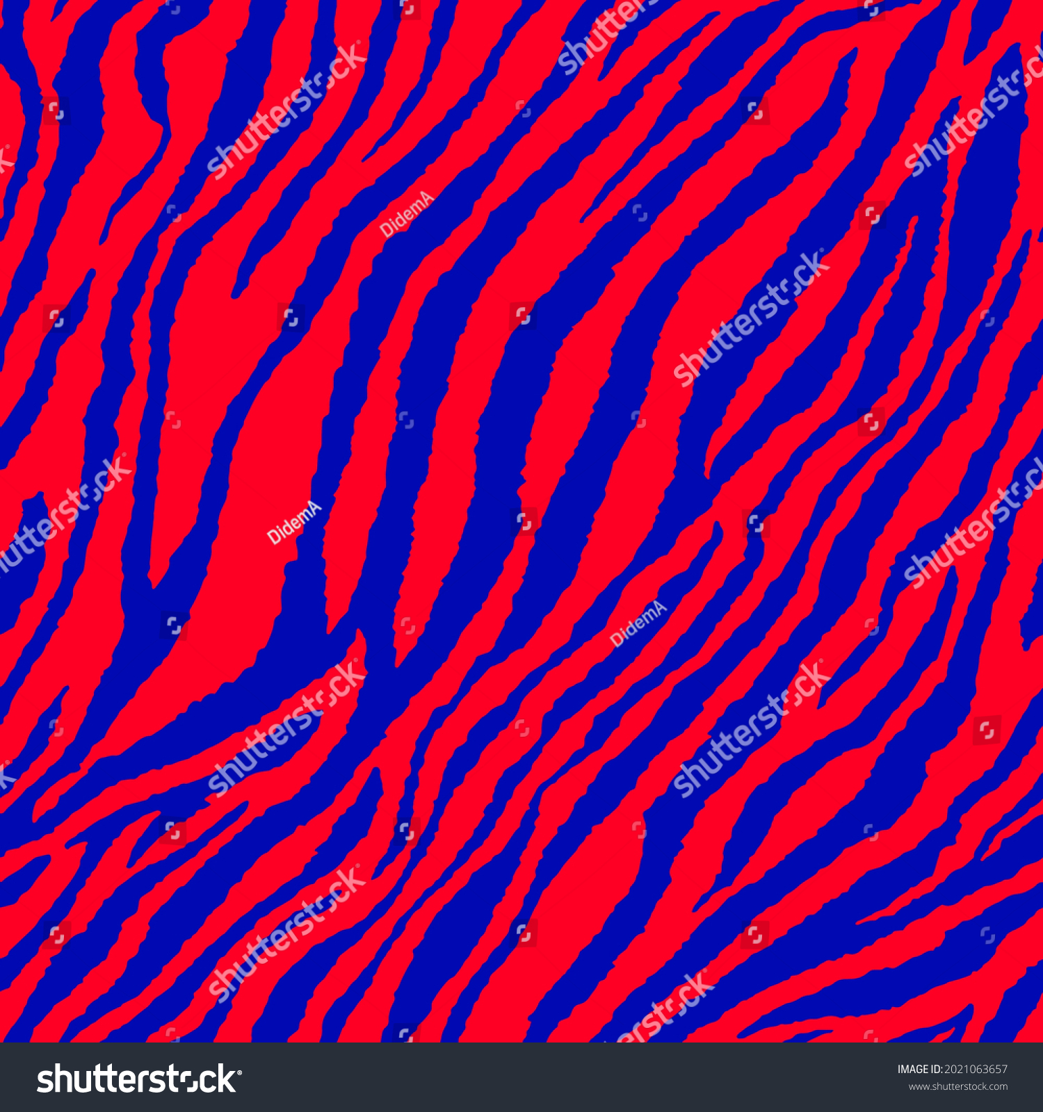 Abstract Hand Drawing Seamless Diagonal Zebra Tiger Stripes Vector ...