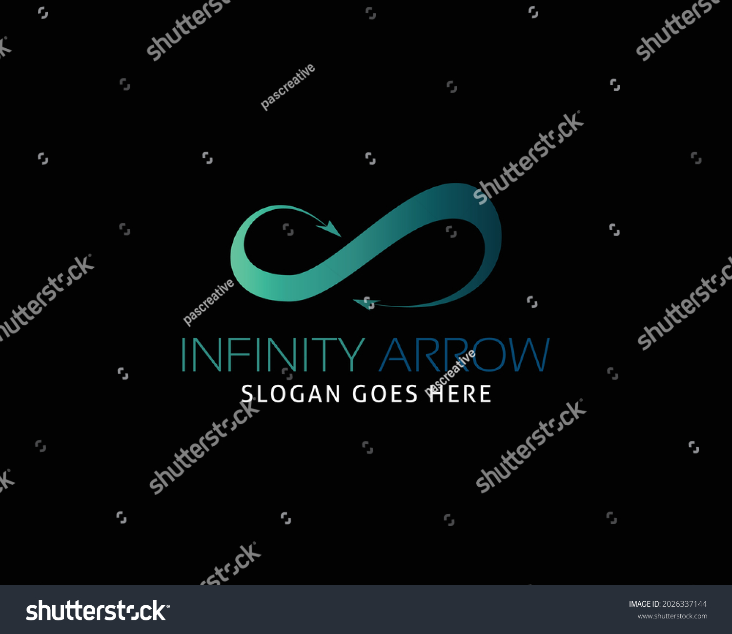Arrow infinity business vector logo design_站酷海洛_正版图片_视频_字体_音乐素材交易平台_站酷旗下品牌