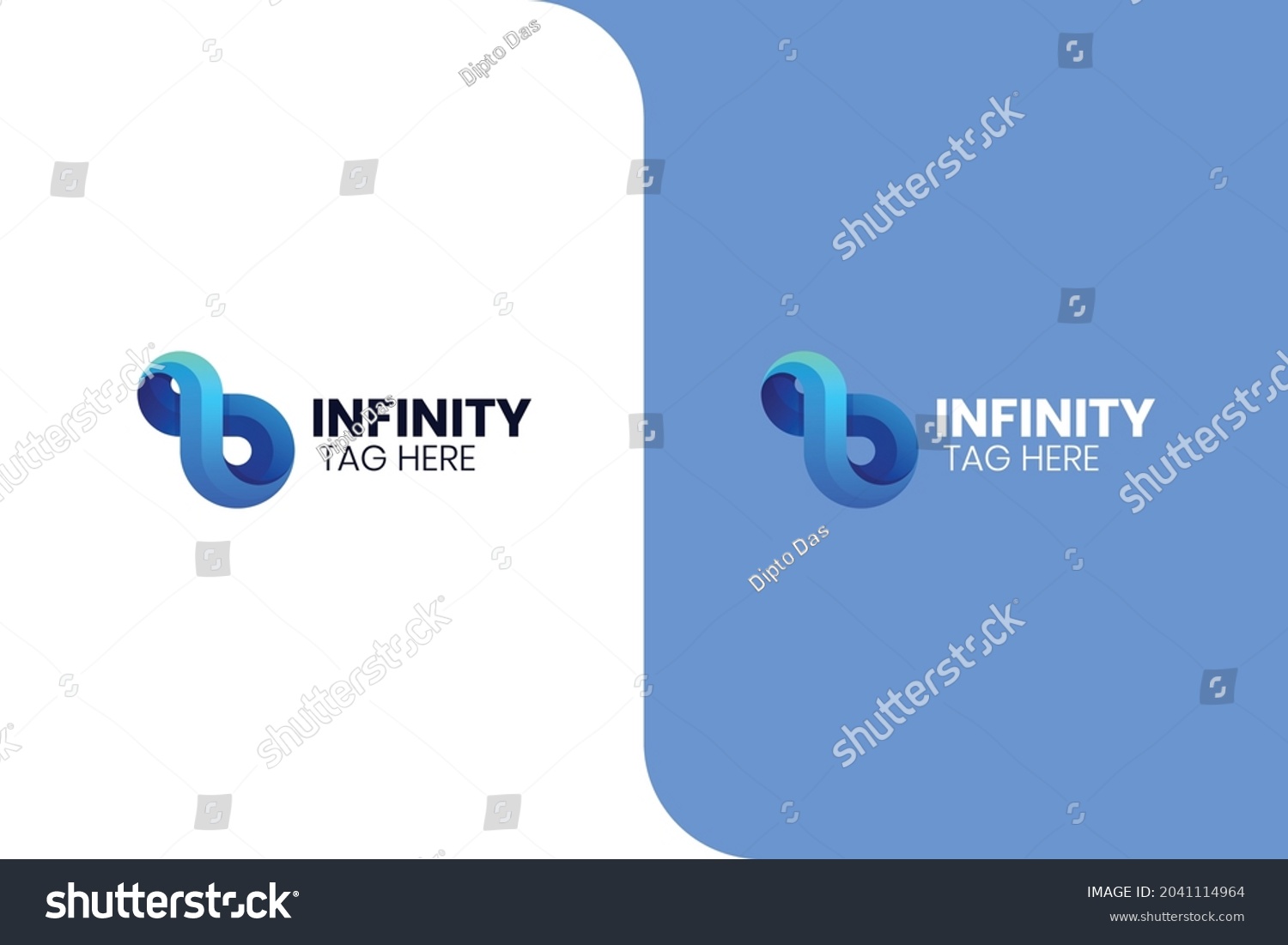 Modern Abstract Infinity Colorful logo design and Vector illustration_站 ...