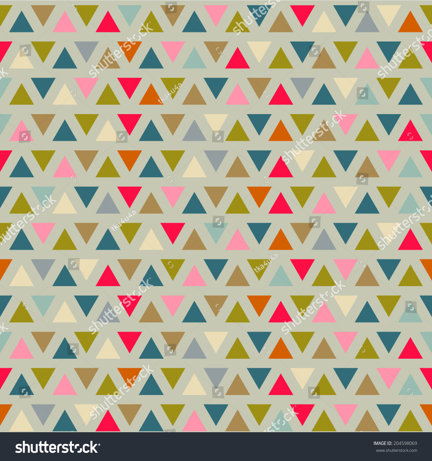 cute abstract seamless pattern with pretty triangles_站酷海洛_正版图片_视频_字体_音乐 ...