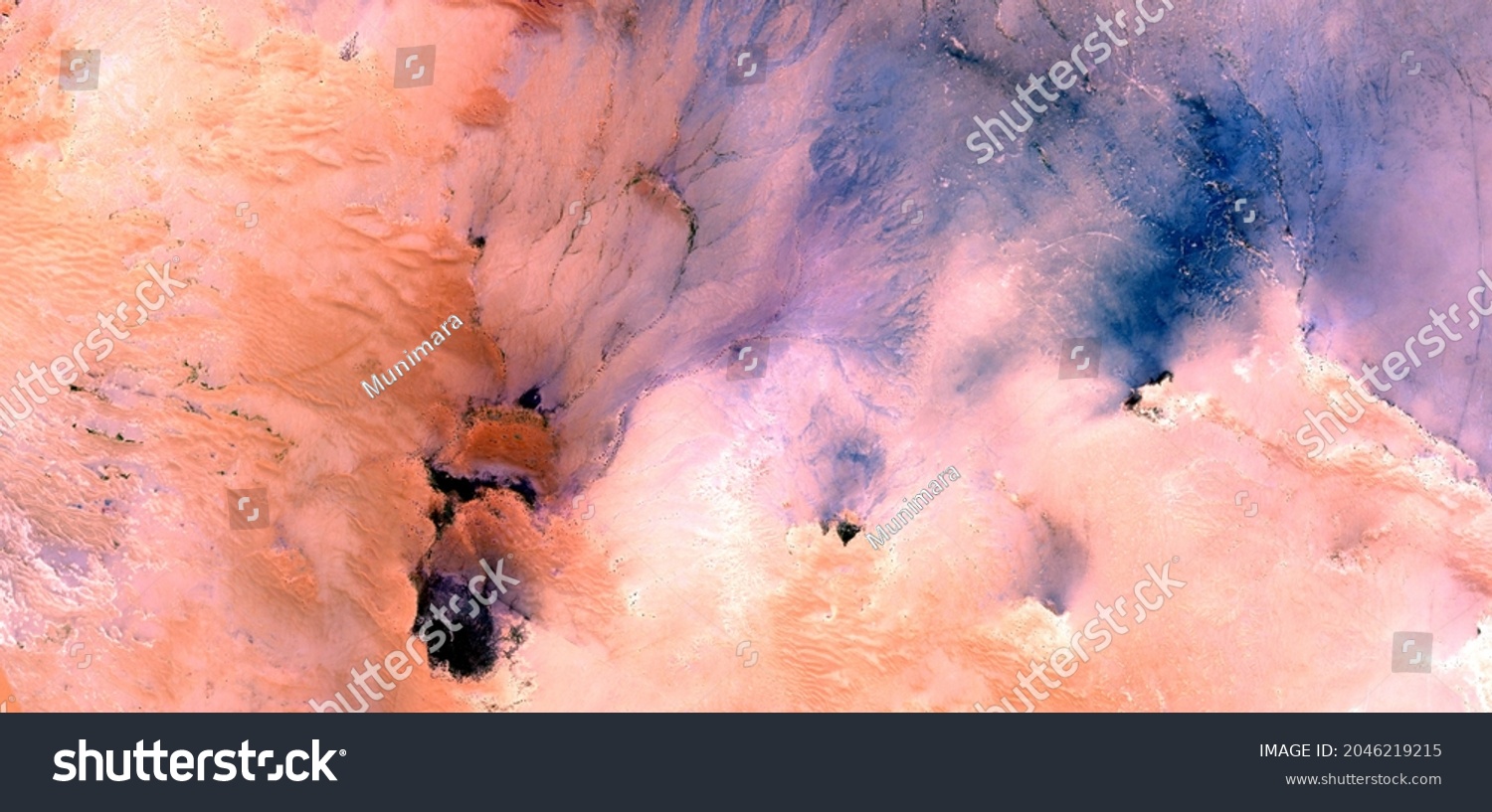 abstract photography of the deserts of Africa from the air. aerial view ...