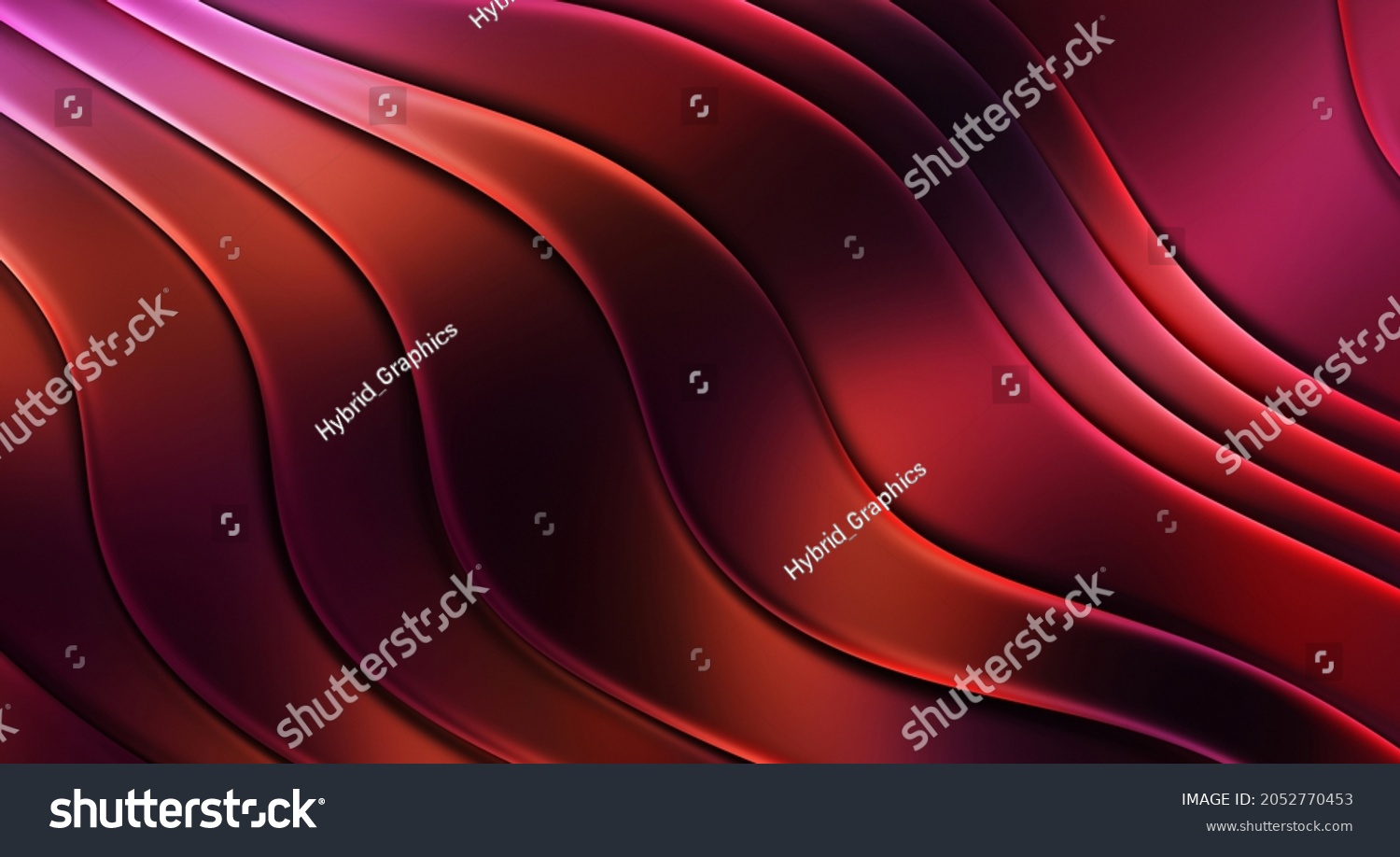 Abstract pattern glossy color background. Vibrant colorful wavy texture ...