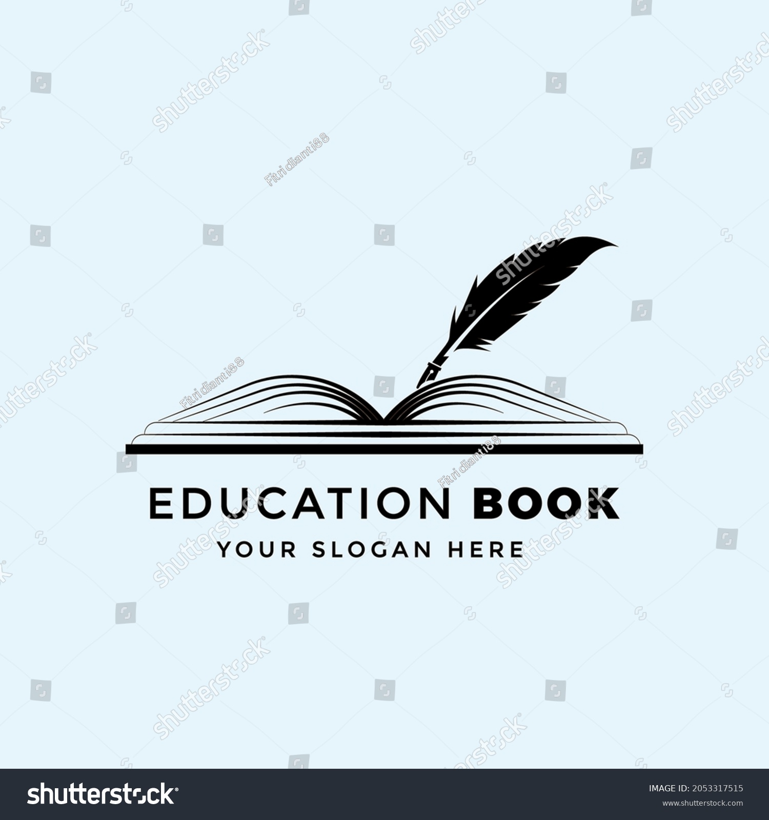 education book logo vector design template_站酷海洛_正版图片_视频_字体_音乐素材交易平台_站酷旗下品牌