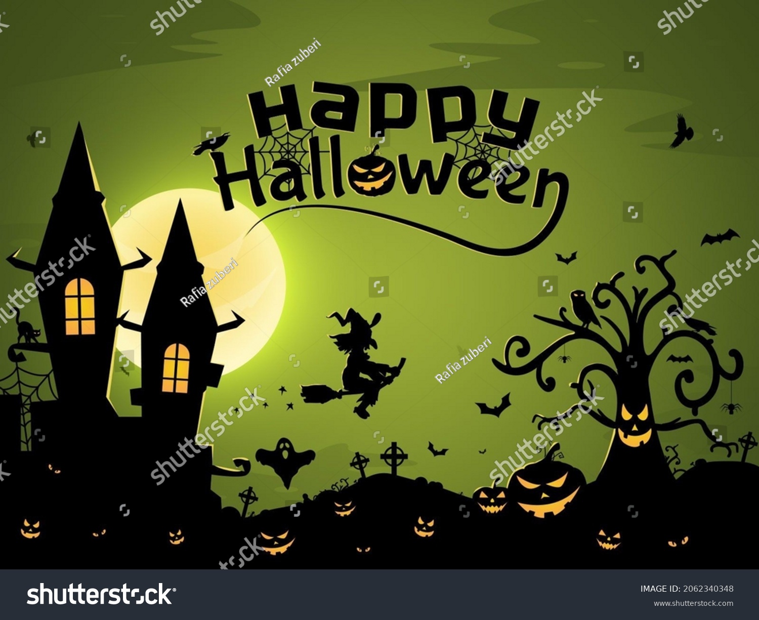 happy halloween scary dark castle_站酷海洛_正版图片_视频_字体_音乐素材交易平台_站酷旗下品牌