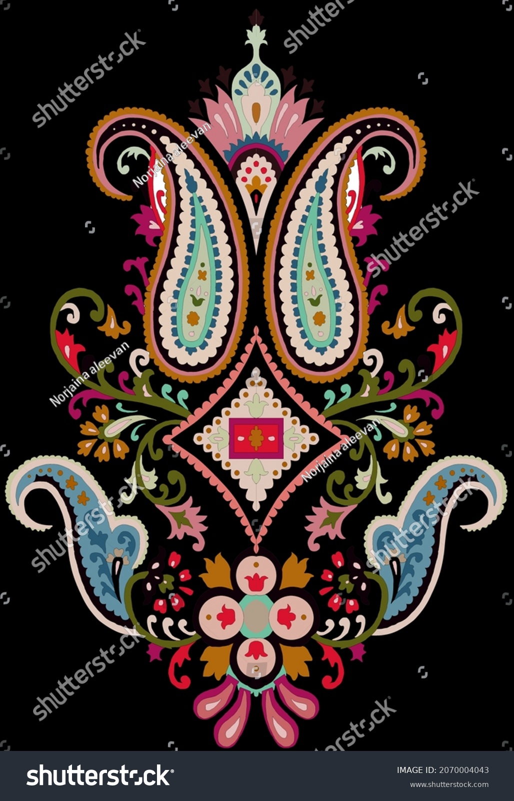 Digital Textile Design Motifs For Printing On Clothes And Fabrics_站酷海洛 ...
