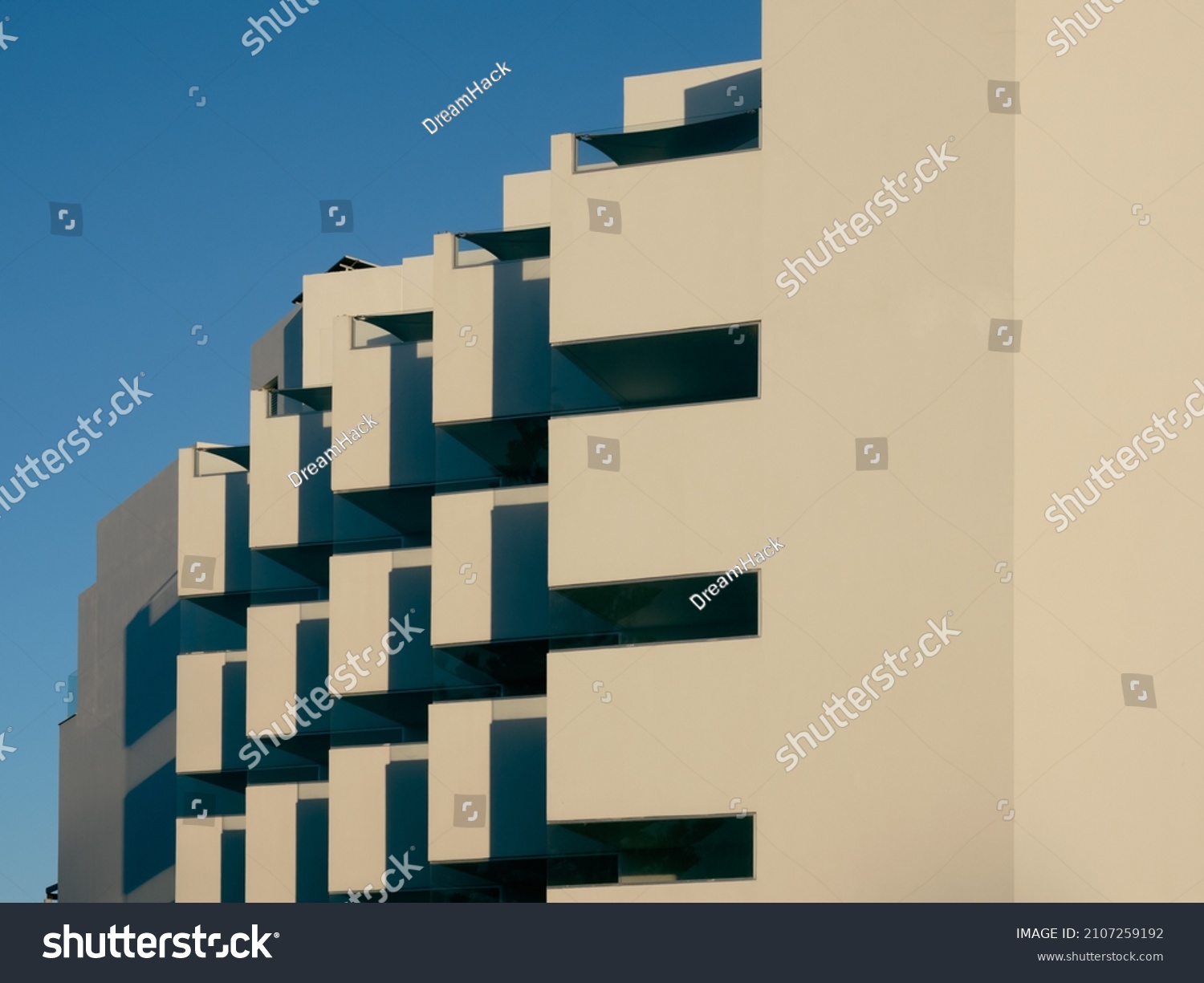 Modern modernist architecture of s simple building geometric lines_站酷海洛 ...