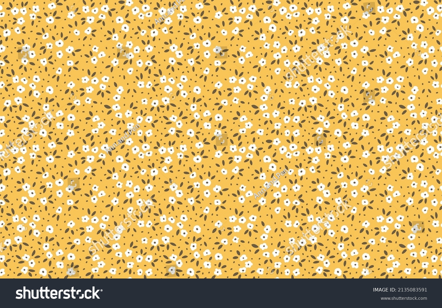 Spring flowers print. Vector seamless floral pattern. Floral design for ...
