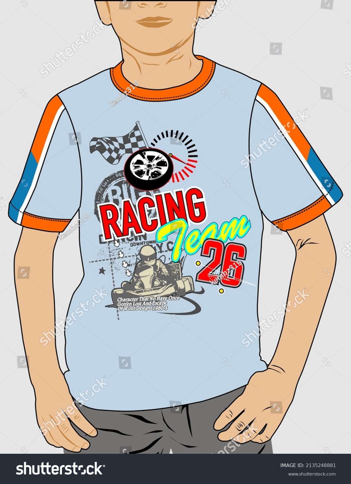 Boys t-shirt trendy and styles design vector.teenagers outfit_站酷海洛_正版图片 ...