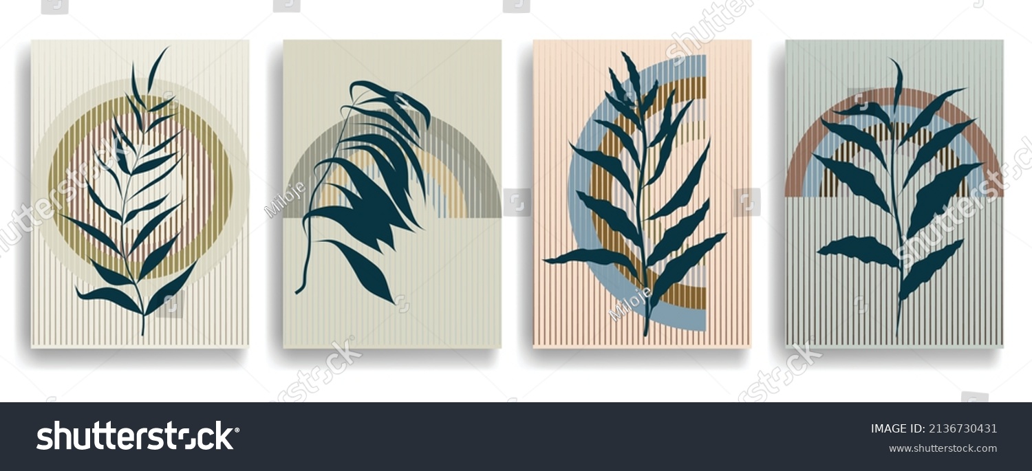 Modern layout with minimalist design elements . Grunge textured shapes ...