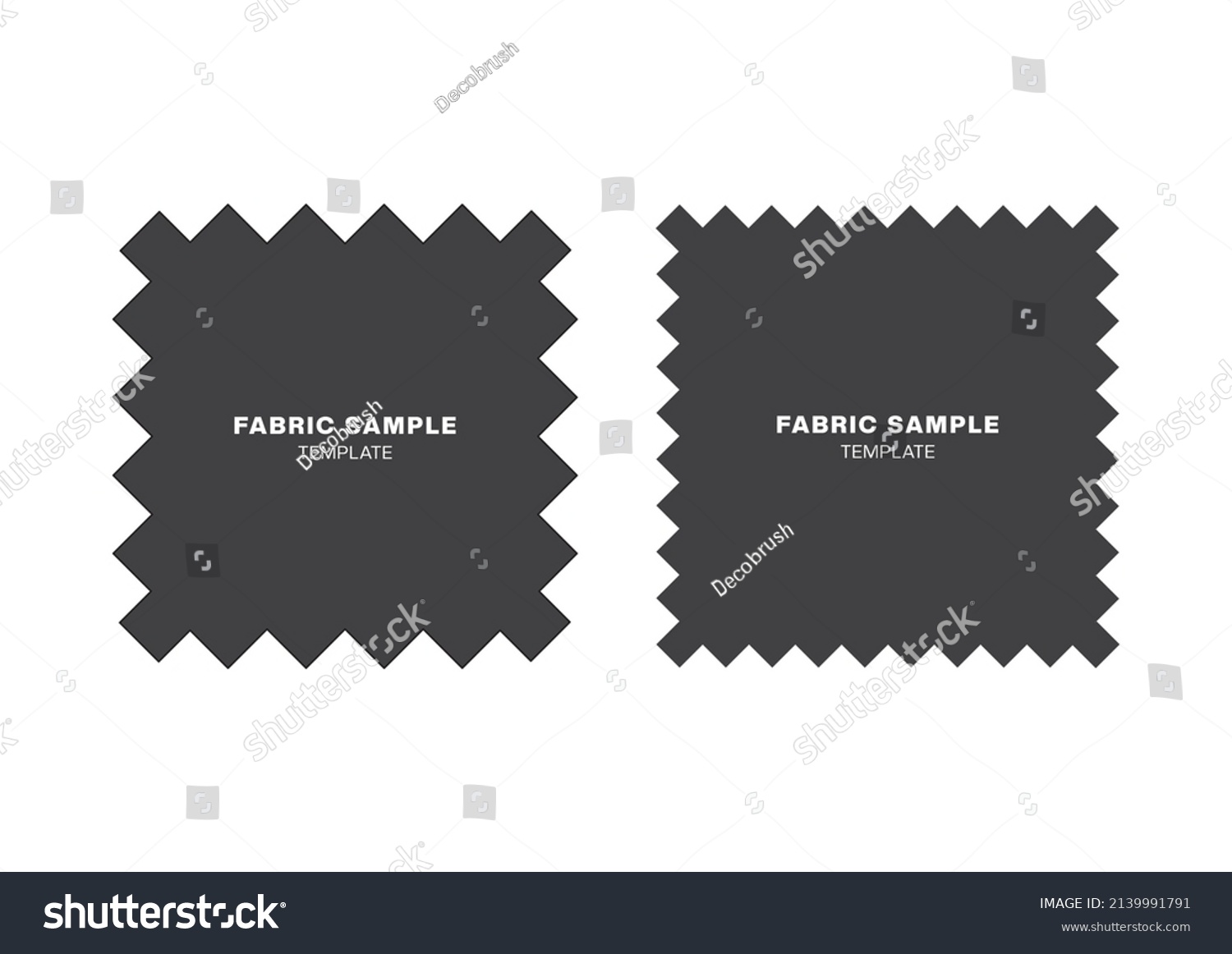 Fabric sample icons Material presentation template Textile swatch icons ...