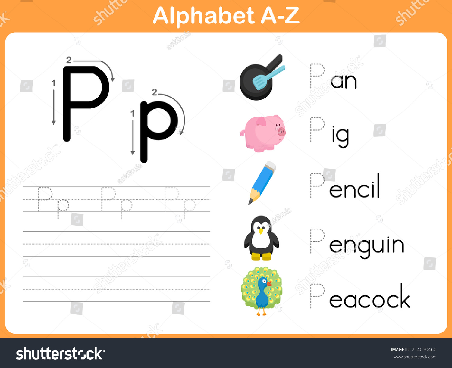 Alphabet Tracing Worksheet: Writing A-Z_站酷海洛_正版图片_视频_字体_音乐素材交易平台_站酷旗下品牌