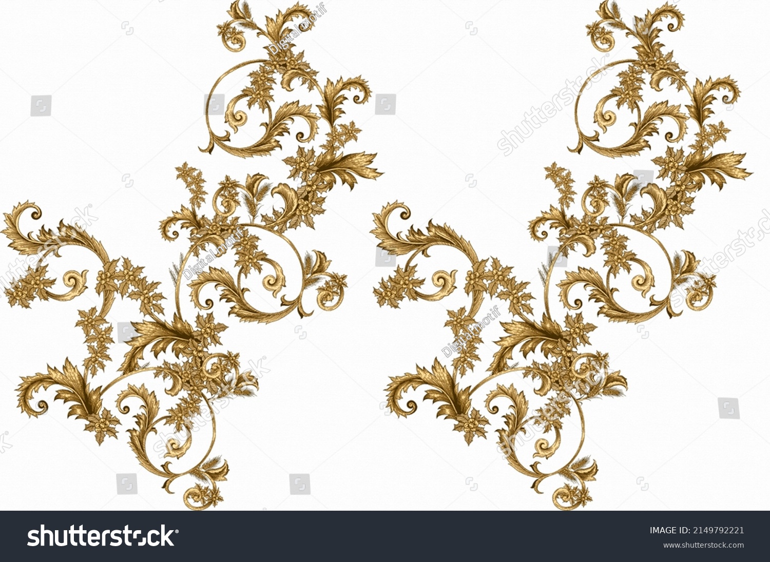 Textile digital design motif ikat pattern decor border hand made ...