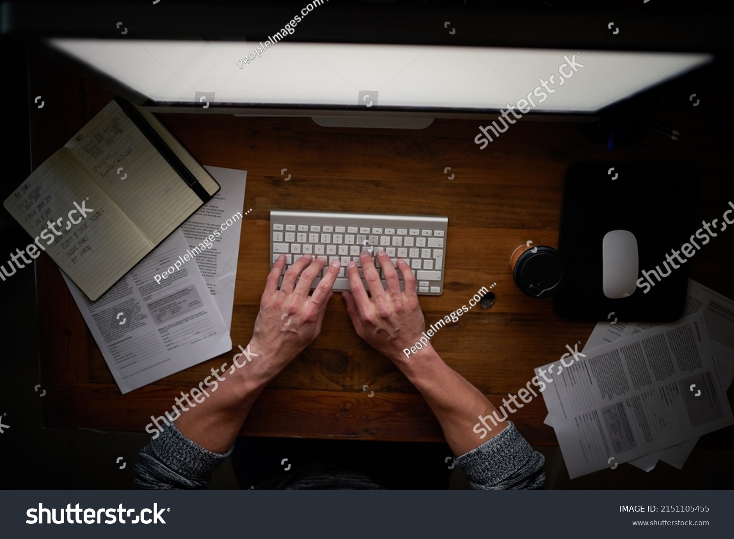 Just doing what he does best. High angle shot of an unidentifiable ...