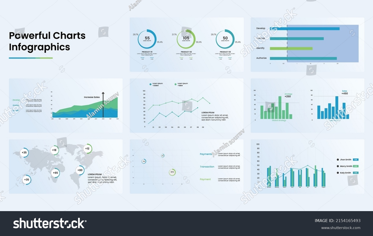 Powerful Charts Infographics Design And Infographic Set_站酷海洛_正版图片_视频_字体 ...