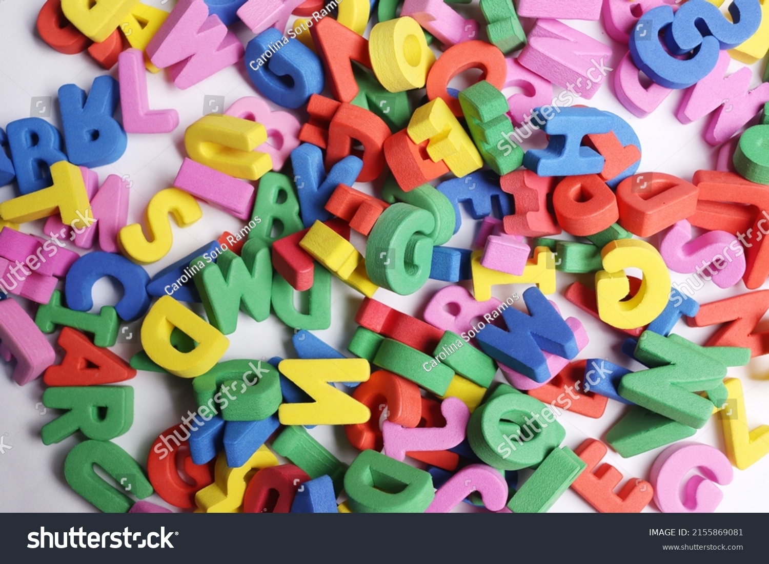 Group of many colored letters grouped on top of each other_站酷海洛_正版图片_视频 ...