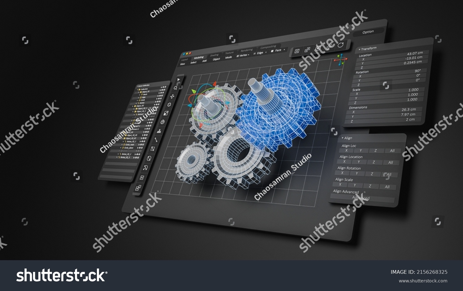 Engineering designer design 3D CAD software program Industrial engine ...