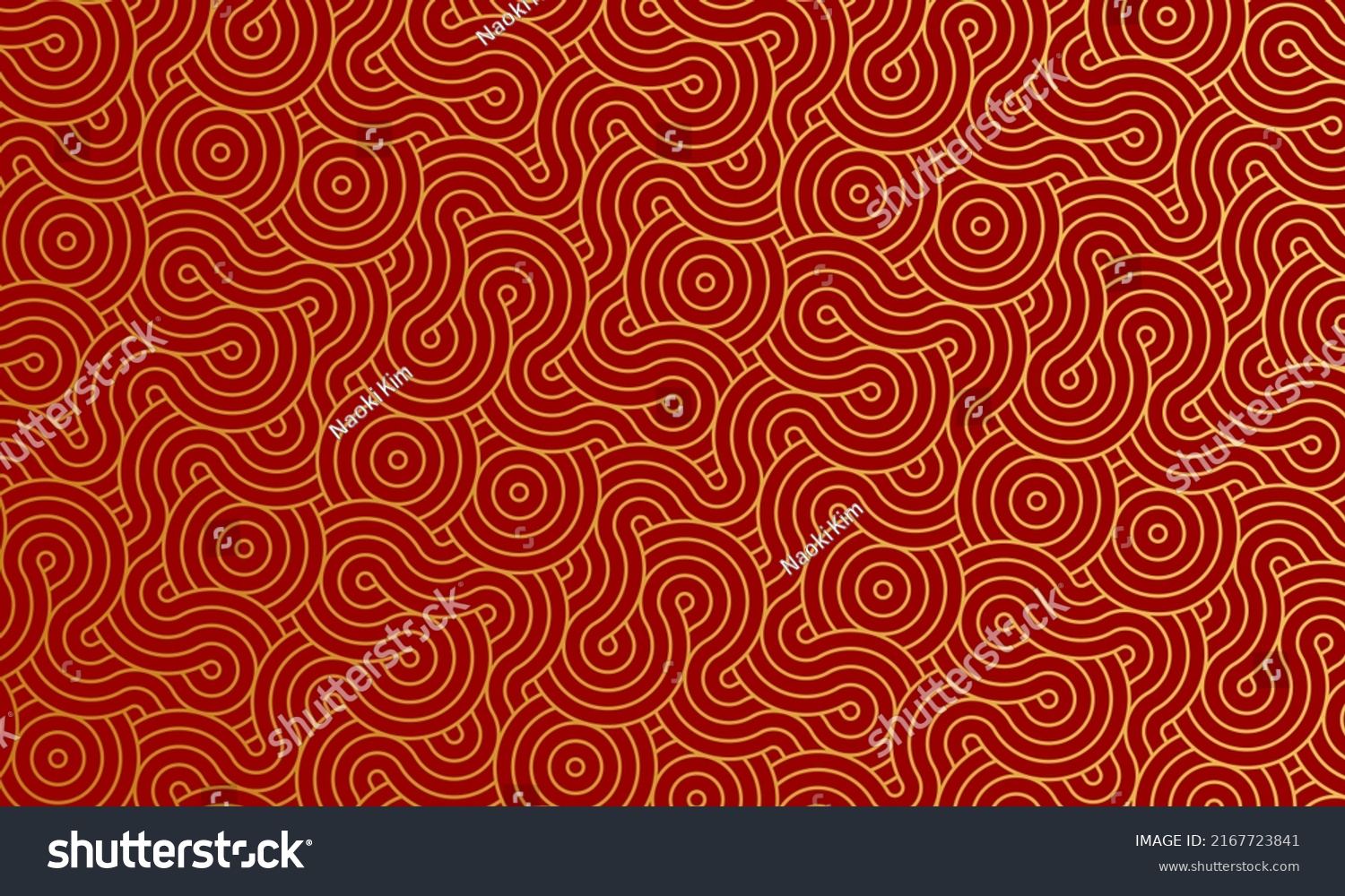 abstract red gold wave pattern geometric circle shape texture ...