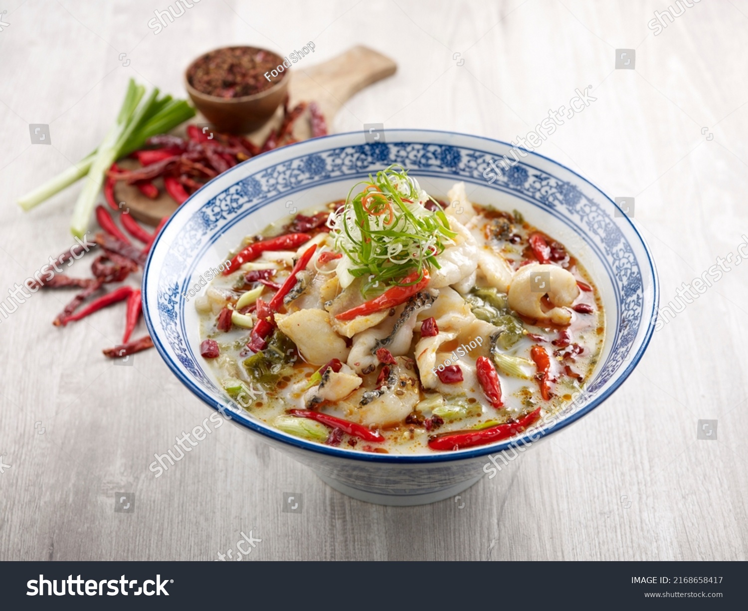 Poached Sliced Fish with Pickled Cabbage in Szechuan Style with ...