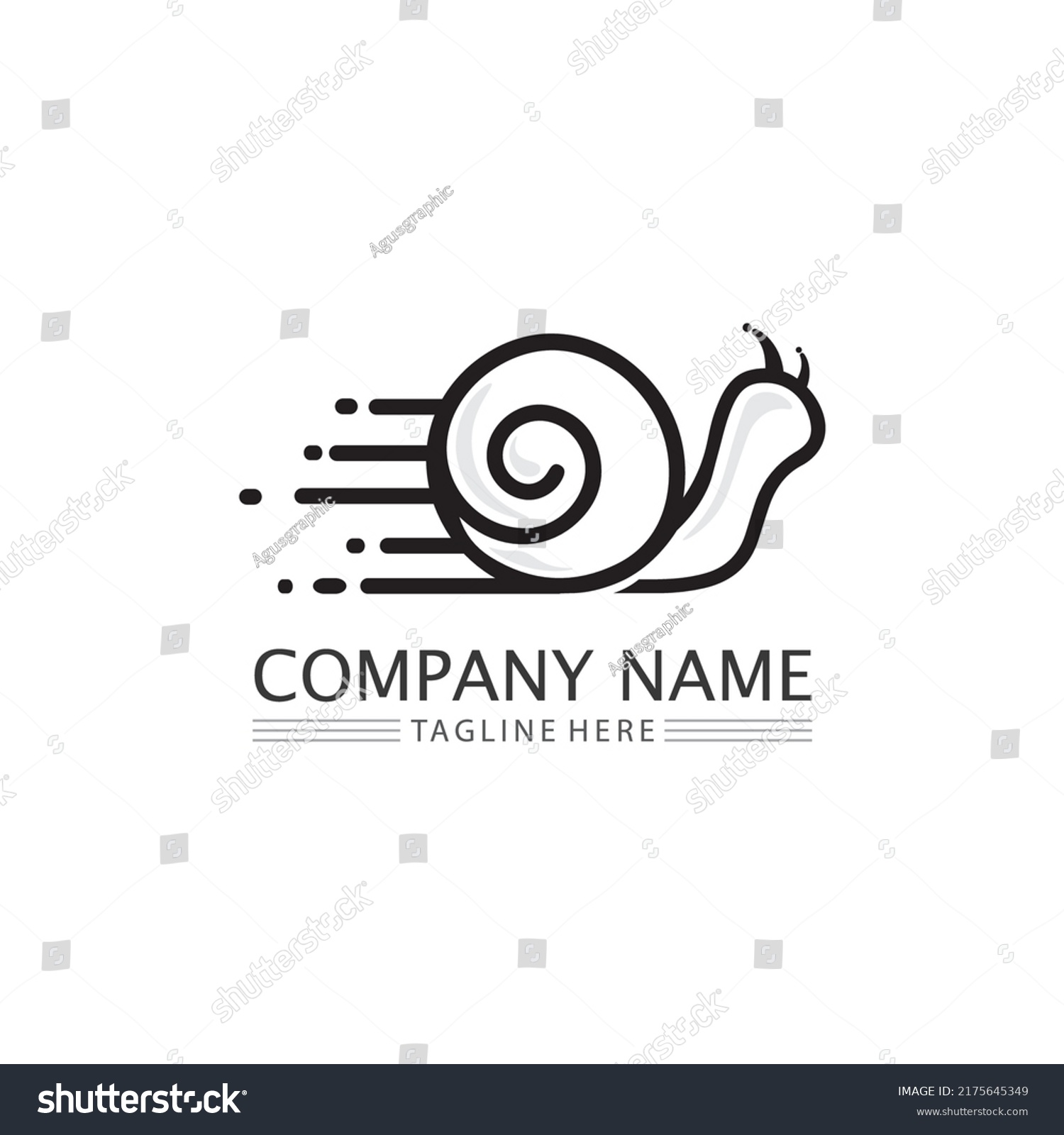 snail logo template vector icon illustration design graphic_站酷海洛_正版图片 ...
