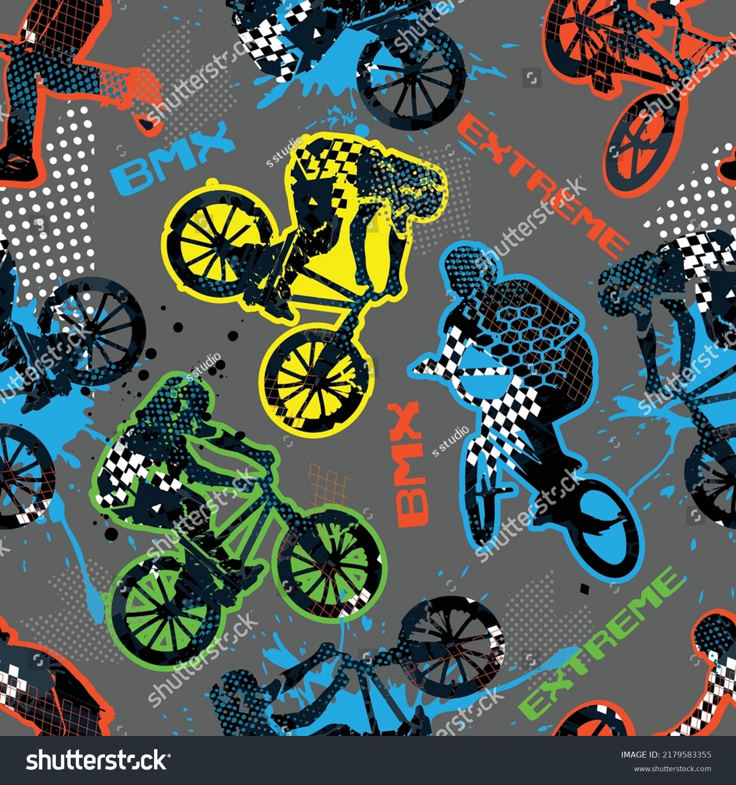 Abstract seamless grunge pattern for guys. Urban style background with ...