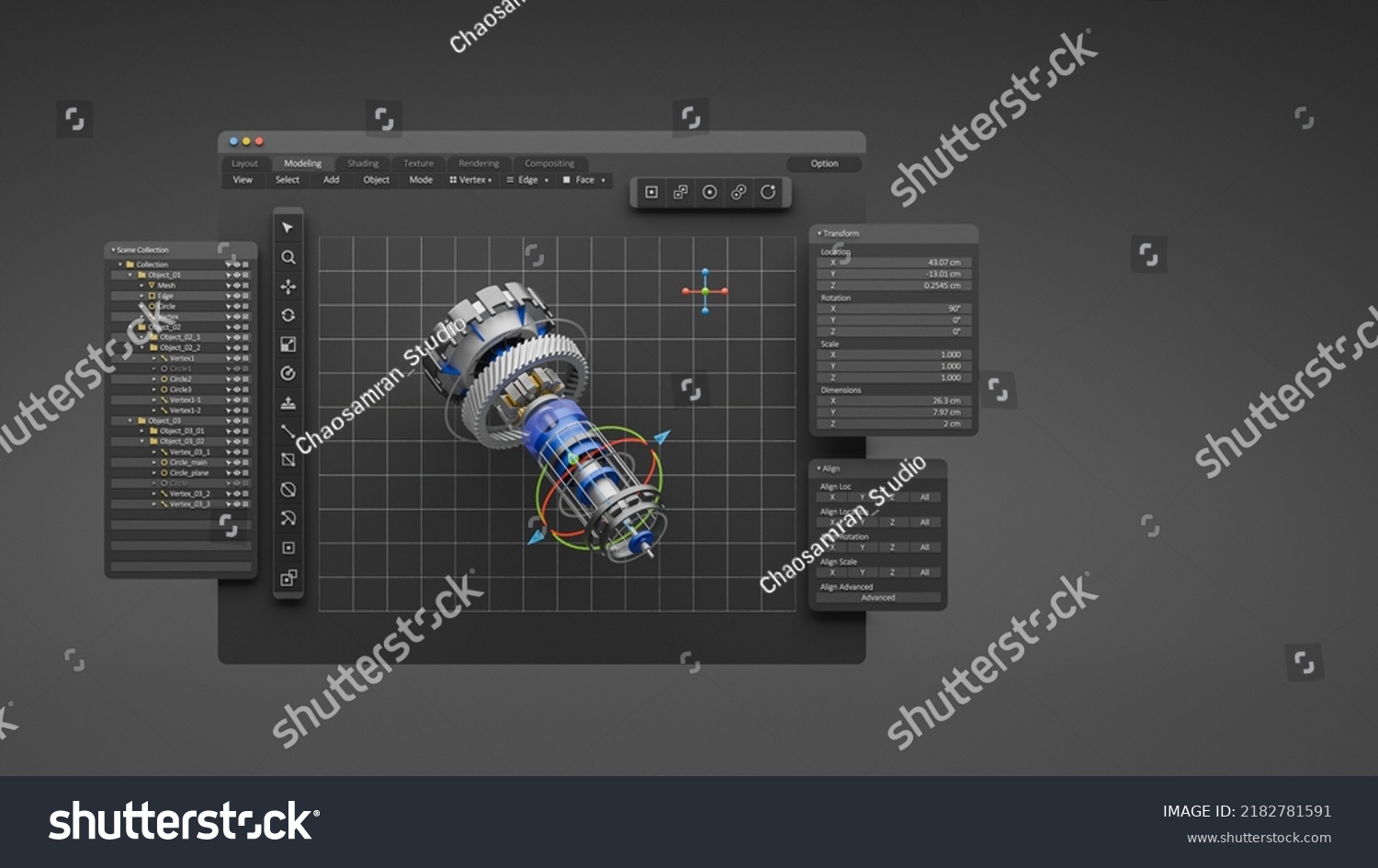 Engineering designer design 3D CAD software program Industrial engine ...