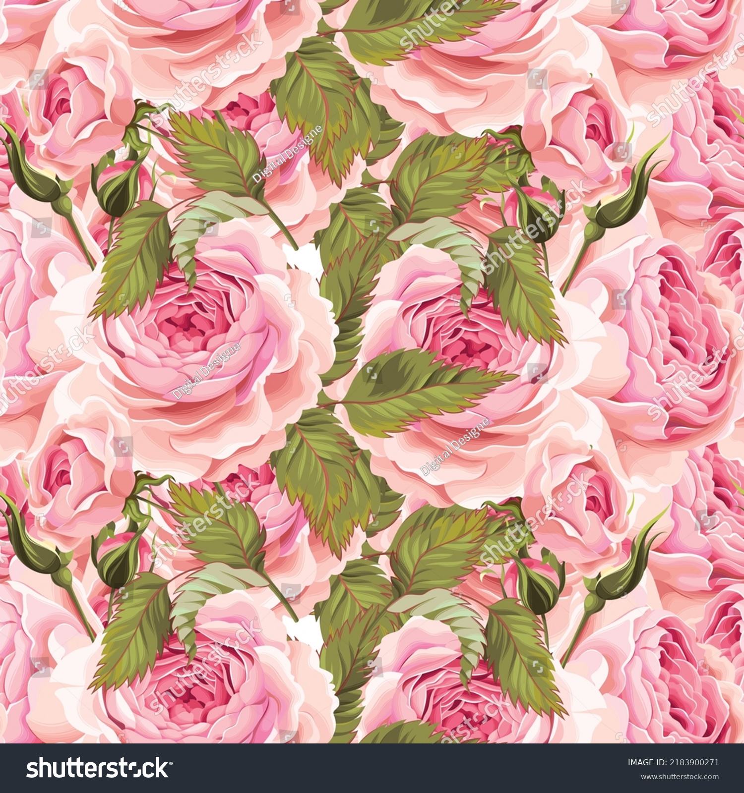 lovely rose flowers pattern victor_站酷海洛_正版图片_视频_字体_音乐素材交易平台_站酷旗下品牌