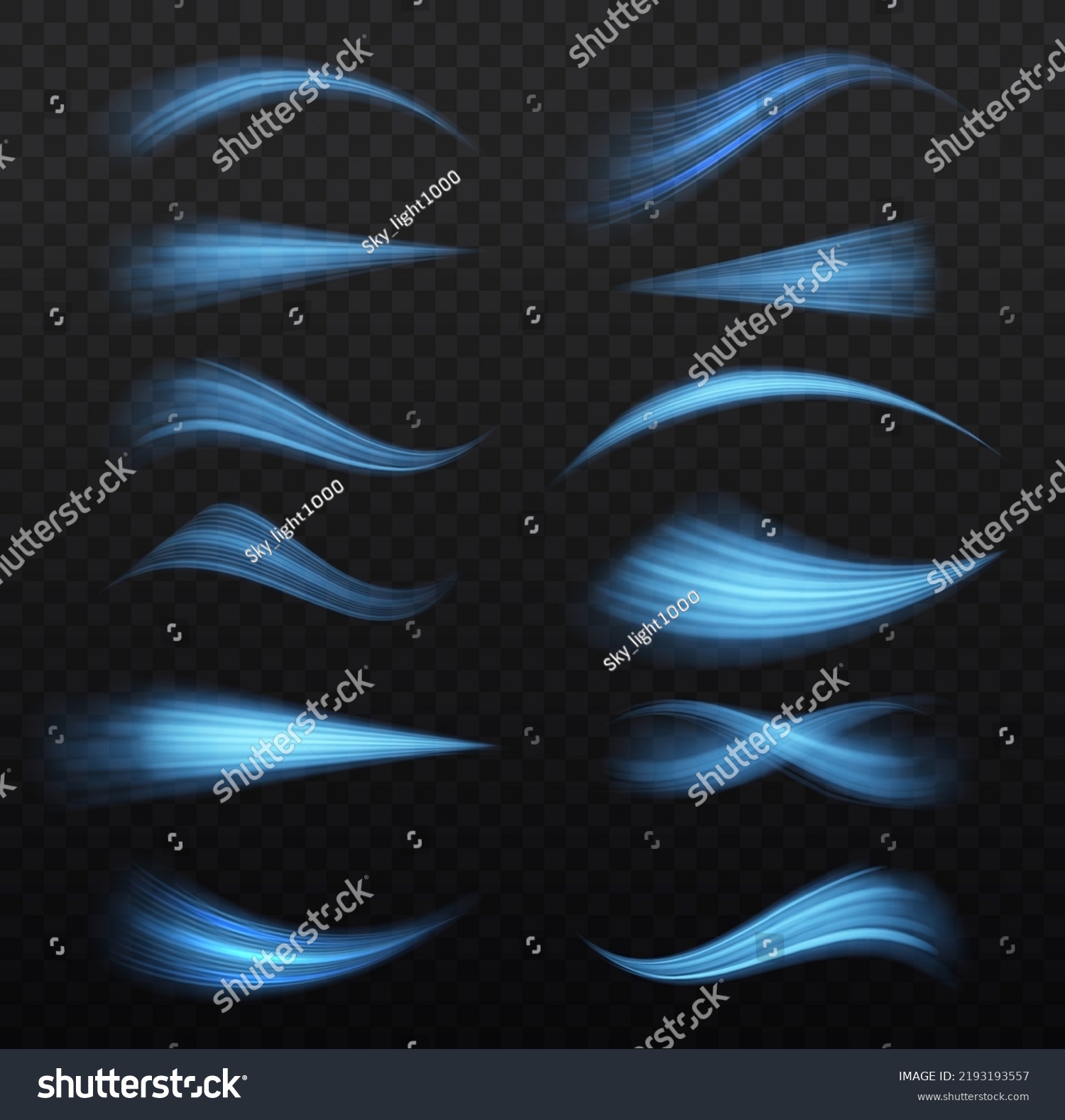 Glowing motion line. Magic speed flying trails of shine bright shimmer ...