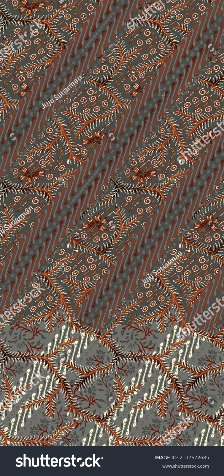 abstract a solid traditional parang batik motifs modified arrangement ...