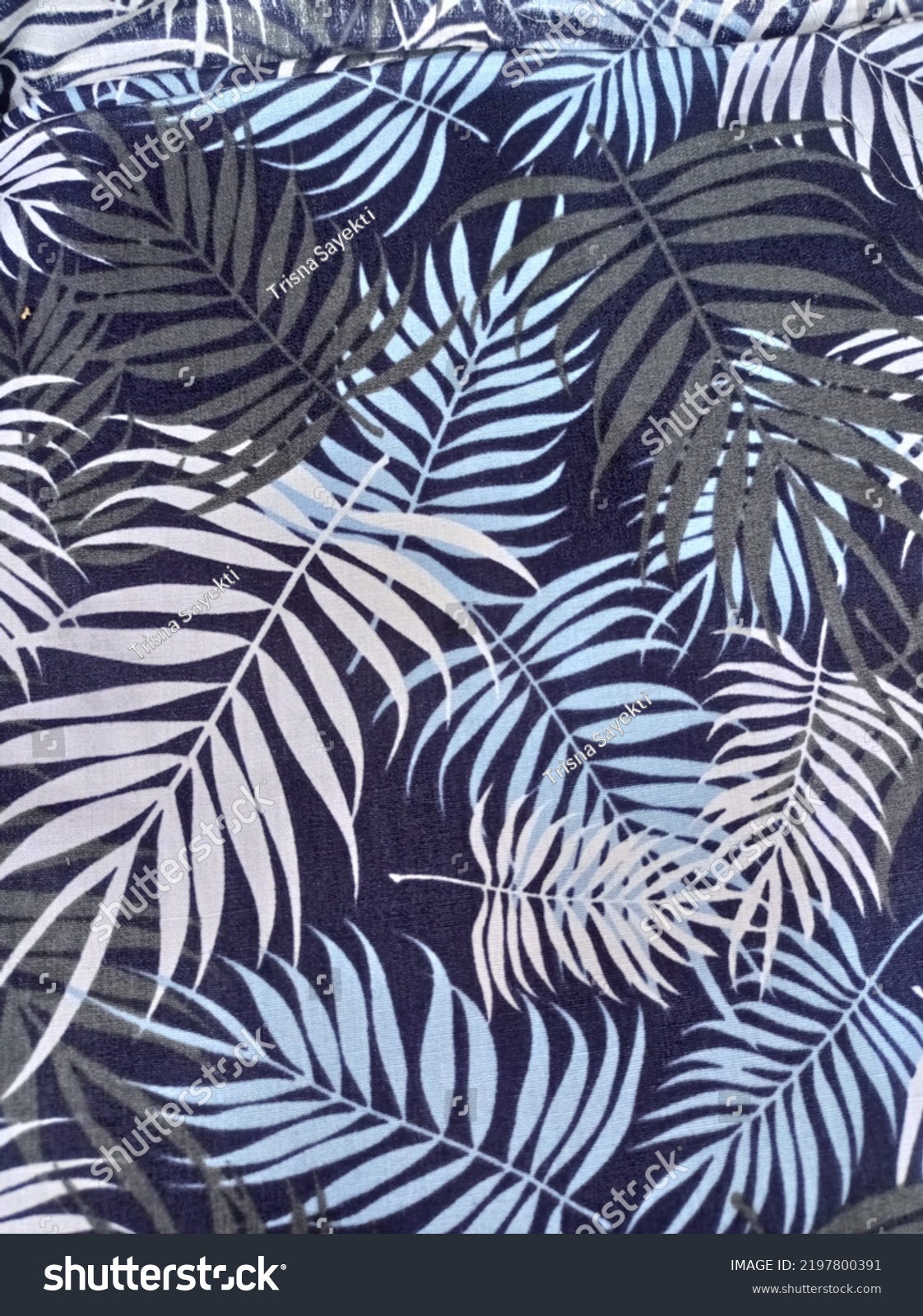 palm leaf batik motif. modern batik art based on the view of nature_站酷海 ...