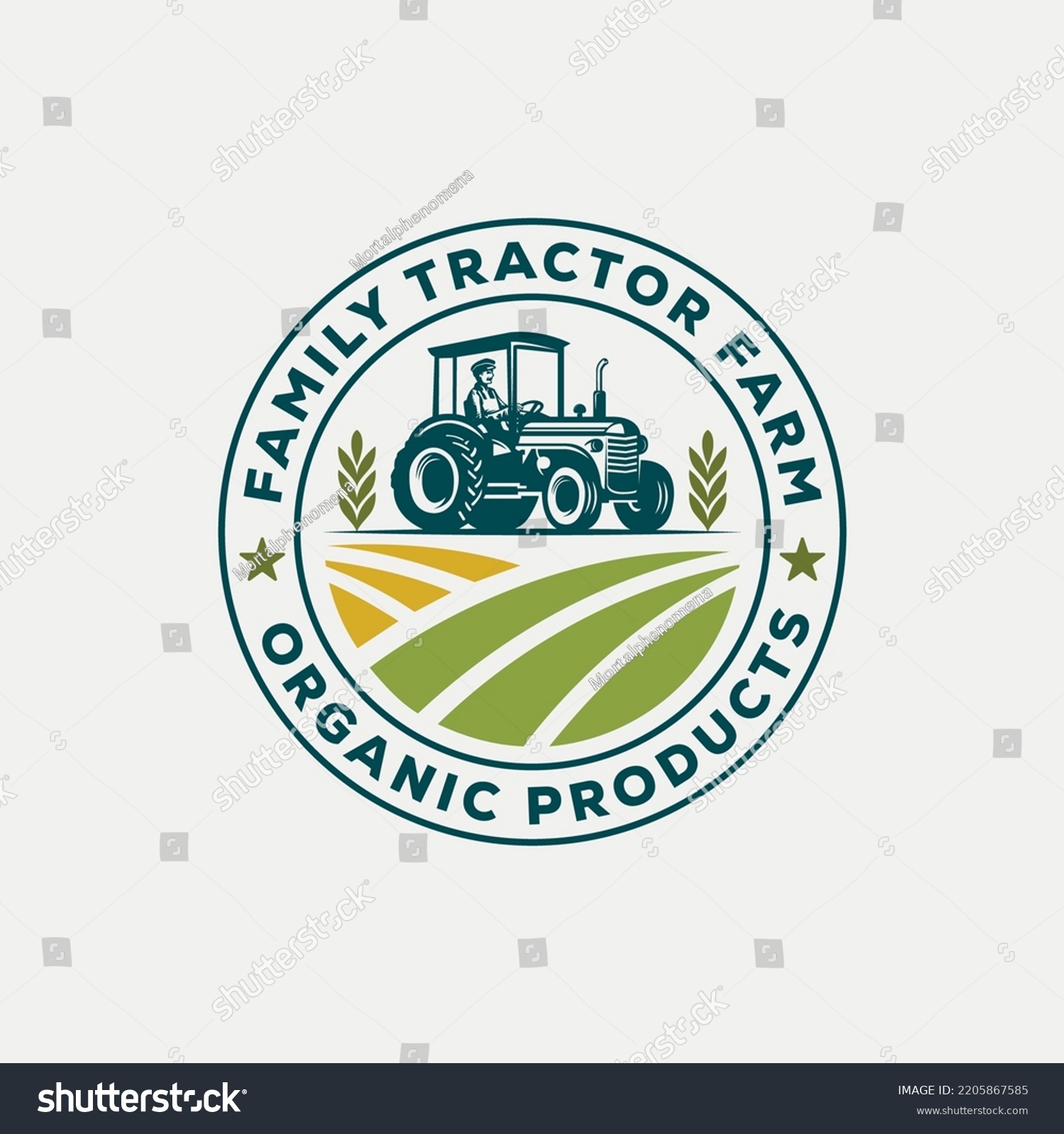 Tractor farm logo vector illustration_站酷海洛_正版图片_视频_字体_音乐素材交易平台_站酷旗下品牌