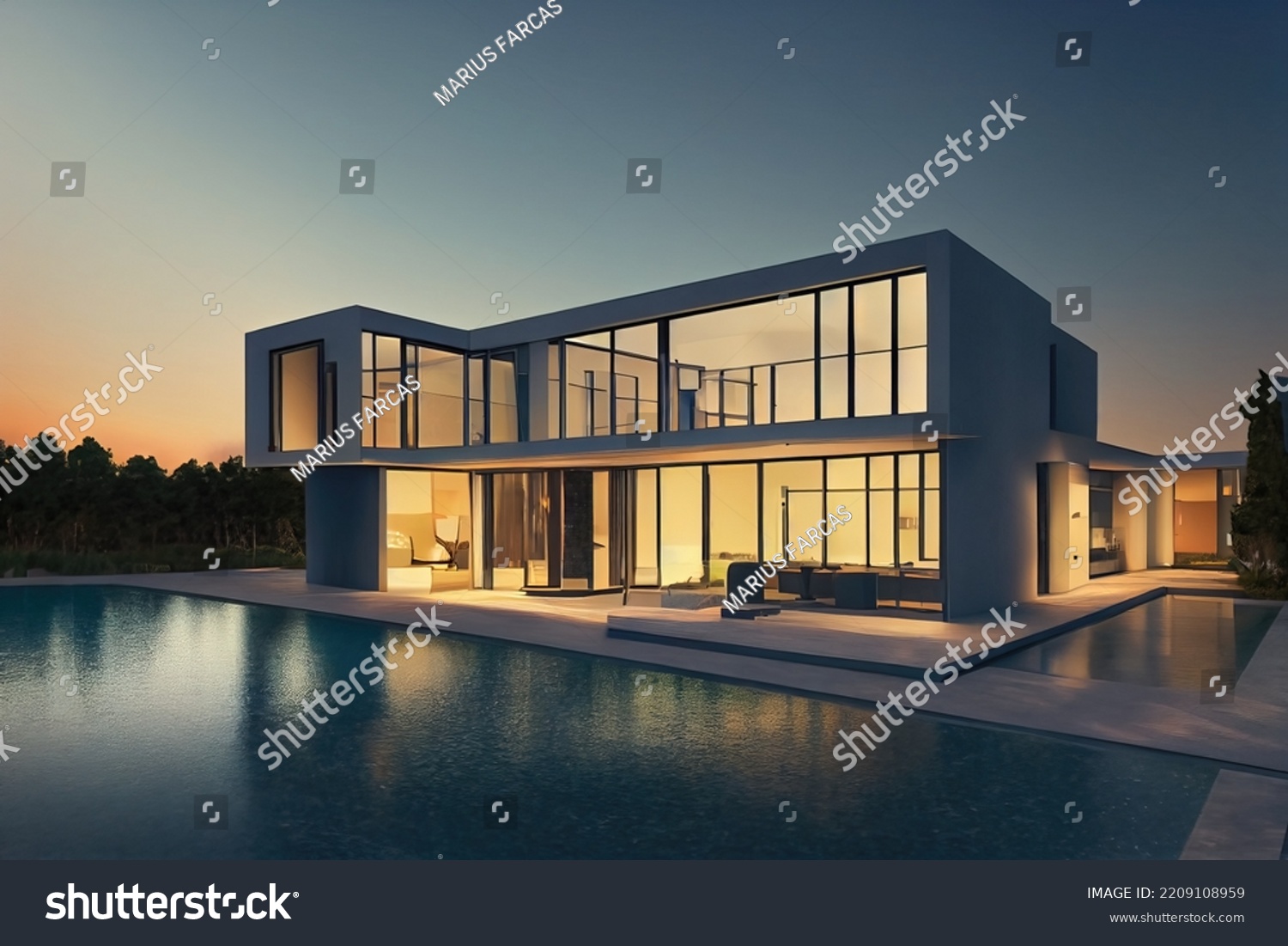 3d rendering of modern cozy house illustration_站酷海洛_正版图片_视频_字体_音乐素材交易平台 ...